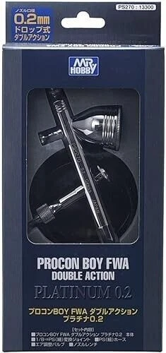 GSI CREOS PS270 MrHobby PROCON BOY FWA Double Action Platinum Airbrush 0.2mm £104.74 - PicClick UK