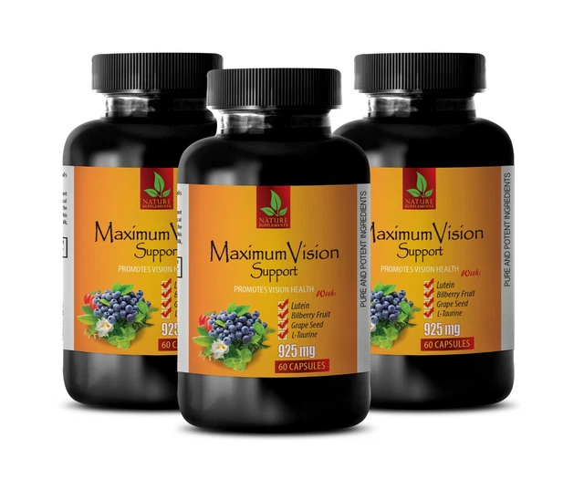 VISION ELITE - MAX EYE VISION SUPPORT - grape seed extract 3B £48.88 ...