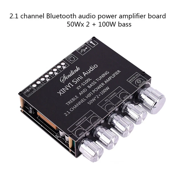 BLUETOOTH 5.0 2.1 Channel Power Audio Stereo Subwoofer Amplifier Board ...