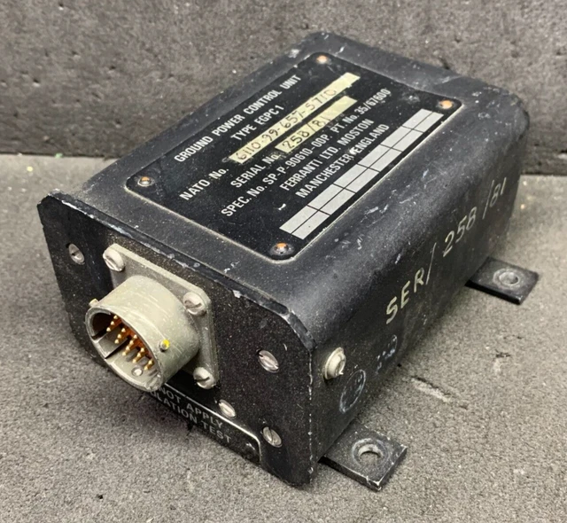 AIRCRAFT GROUND POWER Control Unit Type FGPC1 * 35/67600 * £65.00 ...