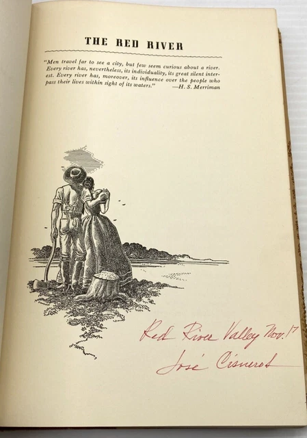 THE RED RIVER Valley Then and Now Signed by Author & Illustrator 1948 ...