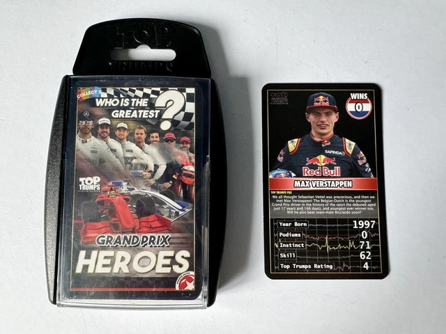 TOP TRUMPS F1 Grand Prix Heroes 2016 con carta rookie Max Verstappen ...