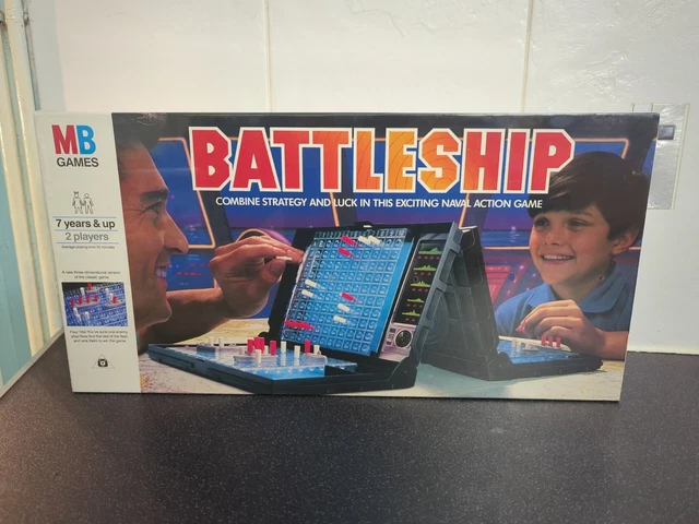 VINTAGE BATTLESHIP BY MB Games 1994 Classic Naval Action Game Factory ...