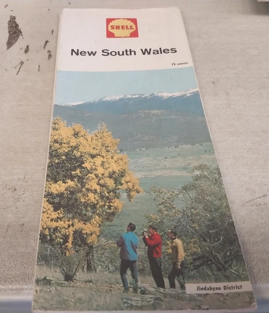 1970S SHELL OIL Co. ROAD Map Of NEW SOUTH WALES Australia $9.95 ...