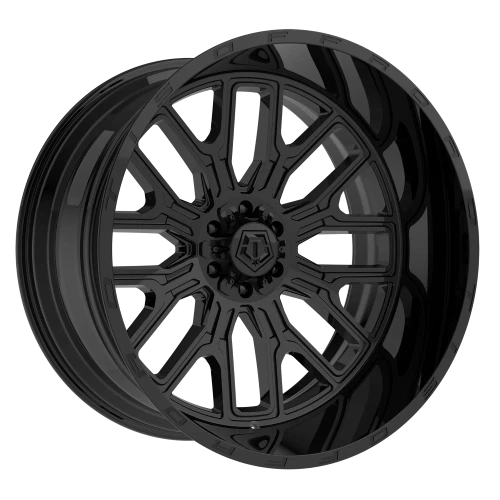 20X10 TIS 560B Gloss Black w/Lip Logo Wheels 6x135/6x5.5 (-19mm) Set of ...