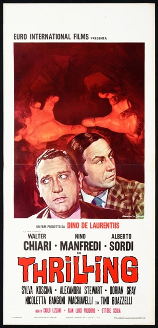 THRILLING LOCANDINA (TIPO A) Alberto Sordi Nino Manfredi 1965 Playbill Poster EUR 35,00 ...