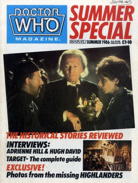 DOCTOR WHO MAGAZINE Summer Specail 1986 Hugh David. Adrienne Hill ...