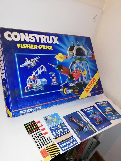1986 VINTAGE 1986 Fisher Price Construx Action 6100 Engine £33.76 ...