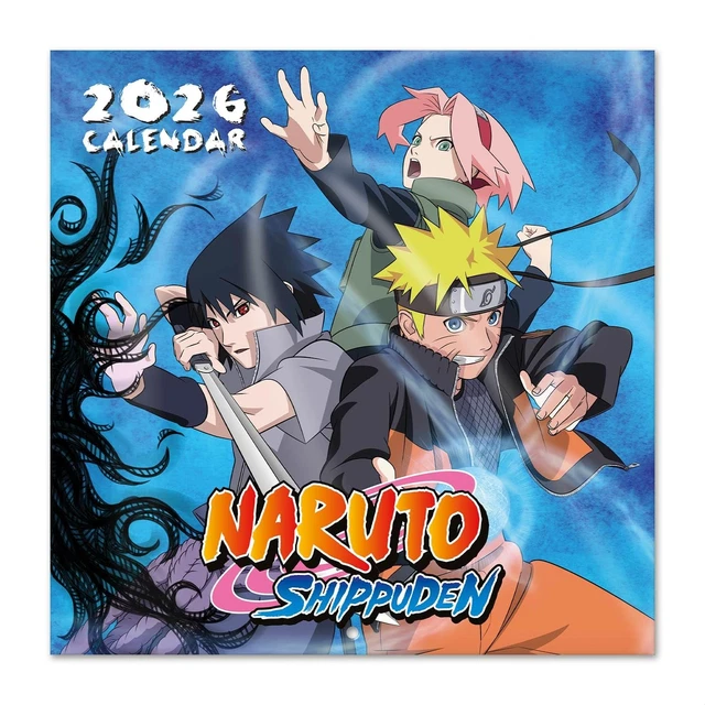 WALL CALENDAR 2026 - Naruto Calendar 2026 | Square 30 x 30 cm - 12 x 12 ...