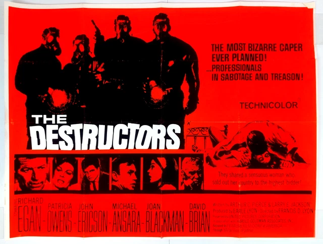 THE DESTRUCTORS ORIGINAL Uk Quad Film Poster 1966 £89.10 - PicClick UK