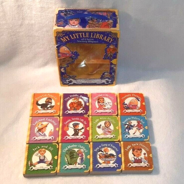 MY LITTLE LIBRARY of Classic Nursery Rhymes 2001 Box Set of 12 Little ...