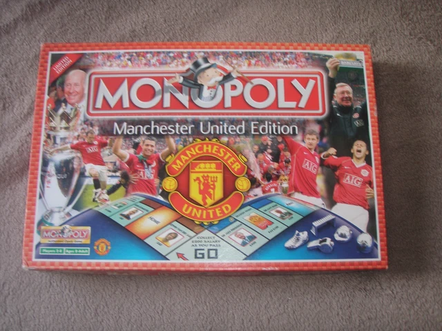 MANCHESTER UNITED FOOTBALL Club Edition Monopoly Board Game - 2003 ...