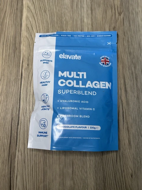 ELAVATE MULTI COLLAGEN Super blend chocolate flavour 220g Exp 10/26 £23 ...