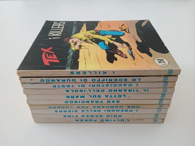 TEX - LOTTO/SEQUENZA Cpl. Dal N°151 Al N°160 - Prima Edizione - Piu ...