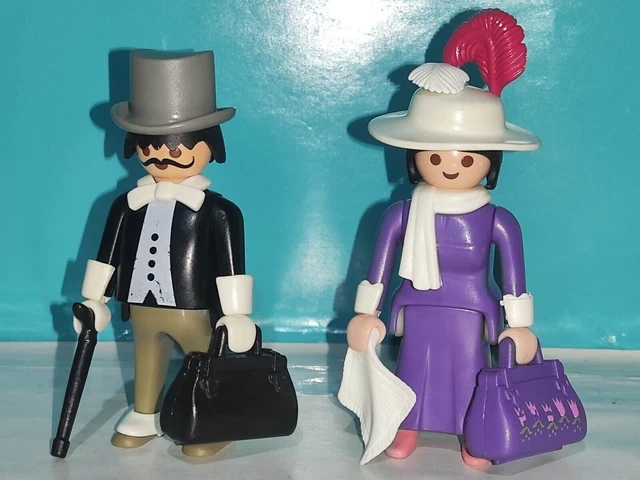 PLAYMOBIL VICTORIAN FIGURES Victorians Lord Lady Pink Series Nostalgia ...