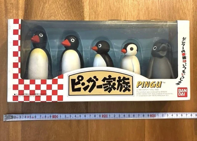 BANDAI PINGU FAMILY Figure Set 5pcs with Box Good Condition From Japan ...