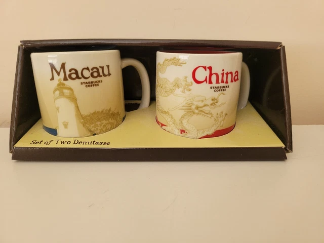 STARBUCKS MACAU AND China 3 oz Espresso Cups $39.99 - PicClick CA