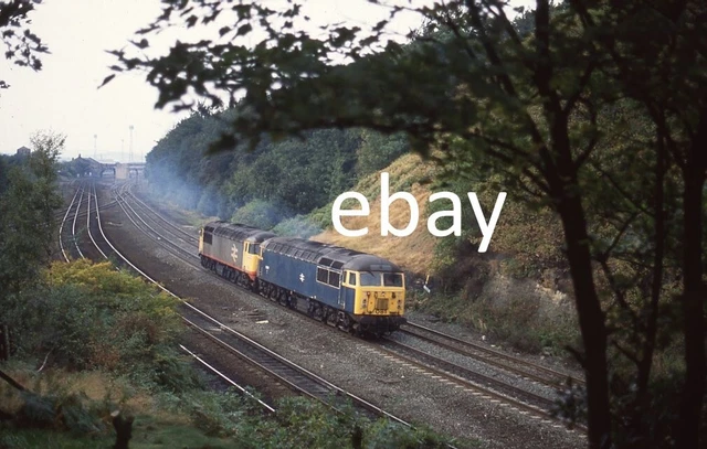 ORIGINAL 35MM RAILWAY SLIDE BR DIESELS 56081,56107 AT HORBURY on 3/10 ...