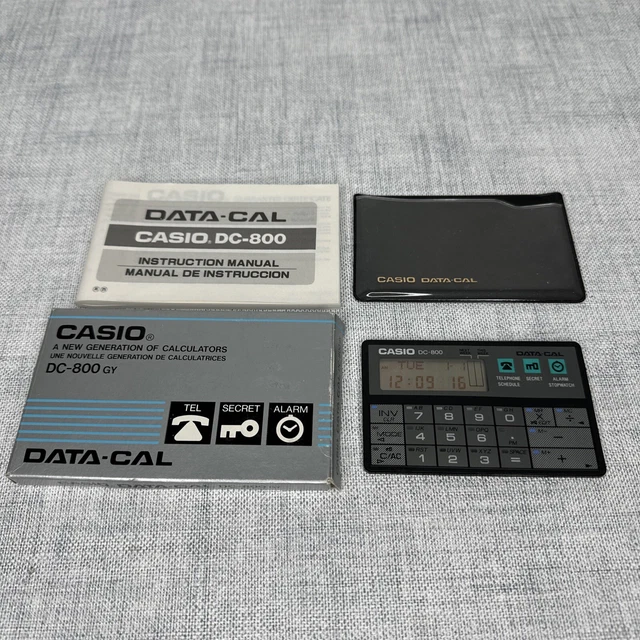 CASIO DATA-CAL DC-800 GY Vintage *New In box* £29.99 - PicClick UK