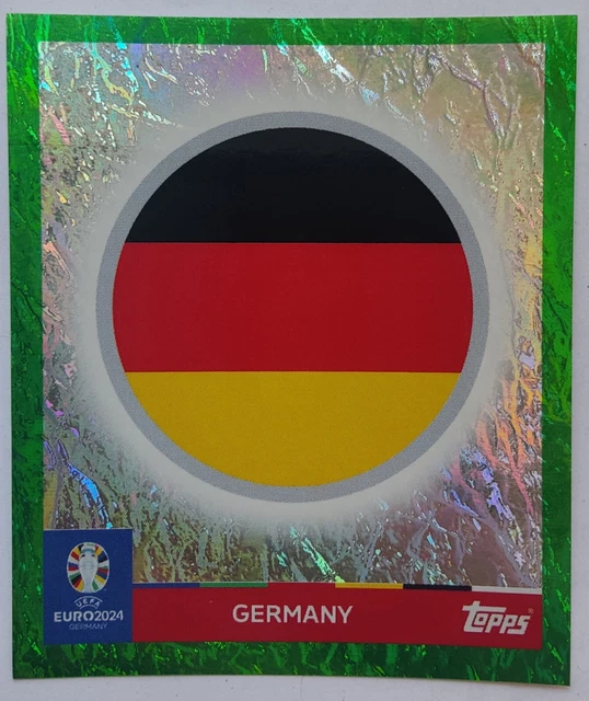 TOPPS ~ PARALLEL Sticker GER 1 Grün RAR ~ UEFA EURO 2024 ~ EM 24 Green ...