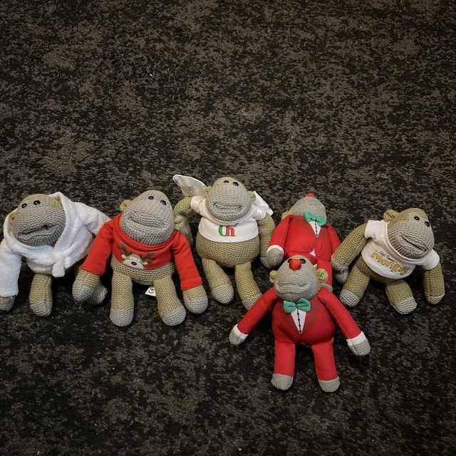 JOB LOT BUNDLE Of Original PG Tips Tea Monkey Chimp soft plush toy ...