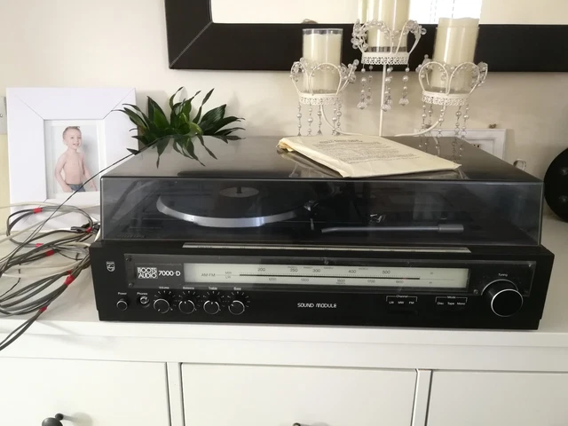 VINTAGE PHILIPS STEREO music centre tracking turntable music system hi ...
