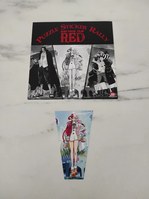 ONE PIECE FILM RED puzzle sticker arme + Uta sticker Promo item NEW Oda ...