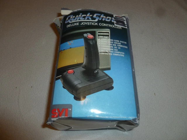 VERPACKTER QUICKSHOT DELUXE Joystick Controller Quick Shot Atari ...