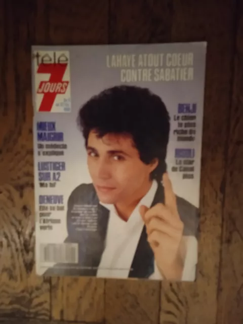 MAGAZINE TÉLÉ 7 jours de 1988 - Jean-Luc Lahaye EUR 5,00 - PicClick FR