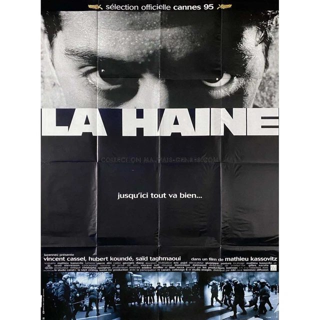 LA HAINE AFFICHE de cinéma 1ere sortie. - 120x160 cm. - 1995 - Vincent Cassel, M EUR 168,99 ...