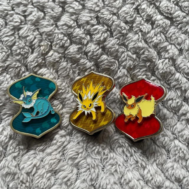 POKEMON TCG JOLTEON, Flareon & Vaporeon Collection Pins EUR 5,84 ...