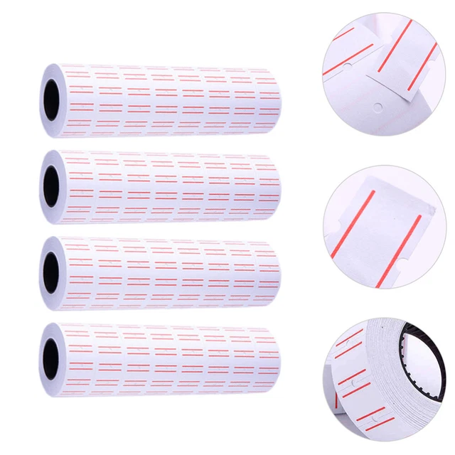 40 ROLLS SUPERMARKET Price Tag Paper Label Sticker Single Row $54.95 ...