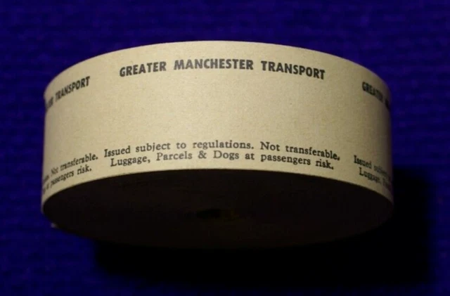 GREATER MANCHESTER TRANSPORT Setright Bus Conductor Clippy Ticket ...