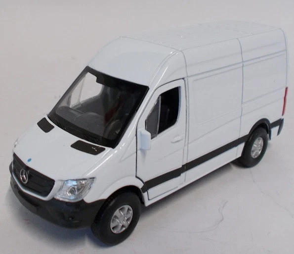 WELLY, MERCEDES-BENZ SPRINTER panel Van Noir, échelle 1/34, WELMB49720W ...