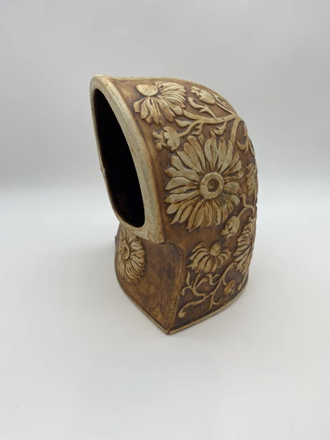 VINTAGE QUANTOCK POTTERY salt pig, large salt container, Somerset ...