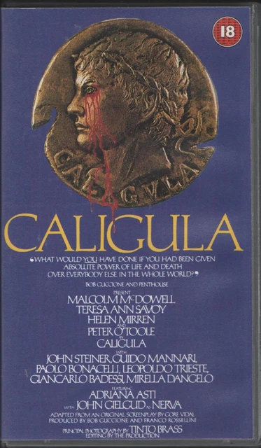 CALIGULA (1979) (PENTHOUSE VHS) Malcolm McDowell Helen Mirren Peter O ...
