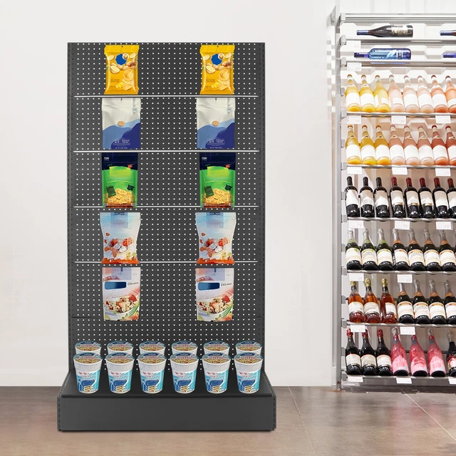 PEG BOARD DISPLAY Stand Retail Display Stand W/10 Hooks Craft Fair ...