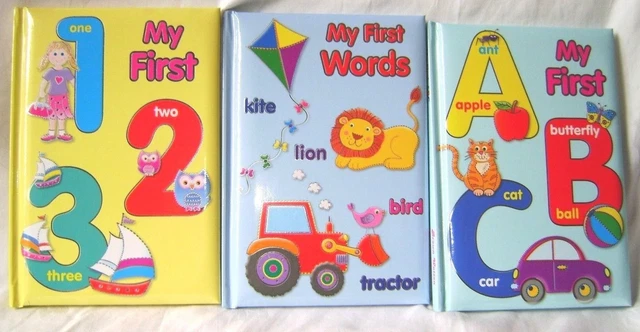 MY FIRST ABC Alphabet Words 123 Numbers Books Learning Toddler Padded ...