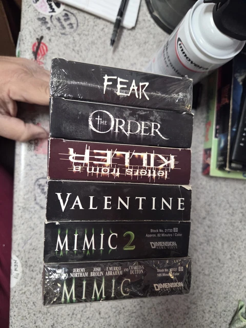 HORROR VHS LOT #2 Fear, MIMIC 1 & 2, THE Order, Valentine, Letter From ...