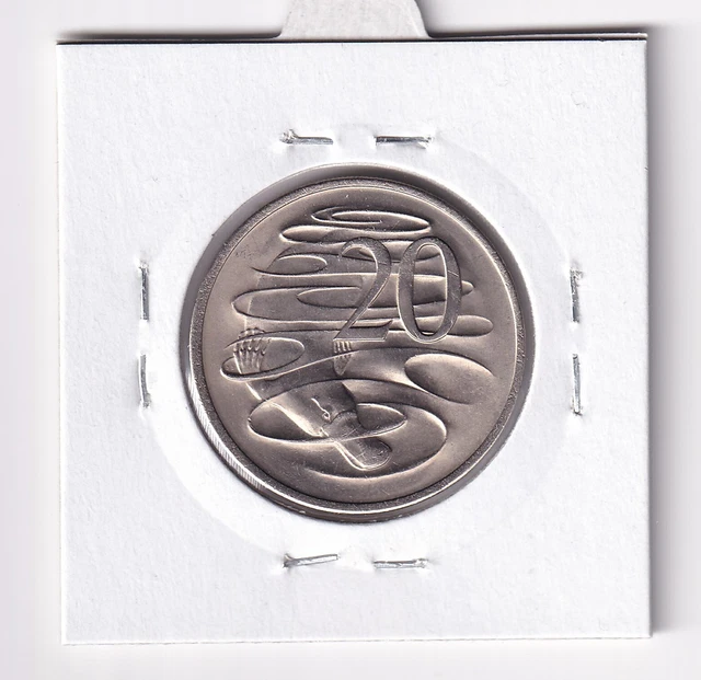 AUSTRALIAN: 1969 20 Cent Unc Coin In 2X2 Holder #77 $35.00 - PicClick AU