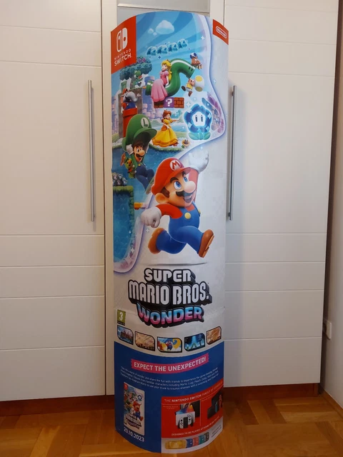 SUPER MARIO WONDER Official Retail Display Standee Nintendo Promo 160 X ...