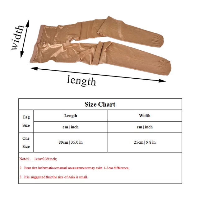 Plus Size Shiny High Glossy Sheer Stockings Dance Tights Pantyhose