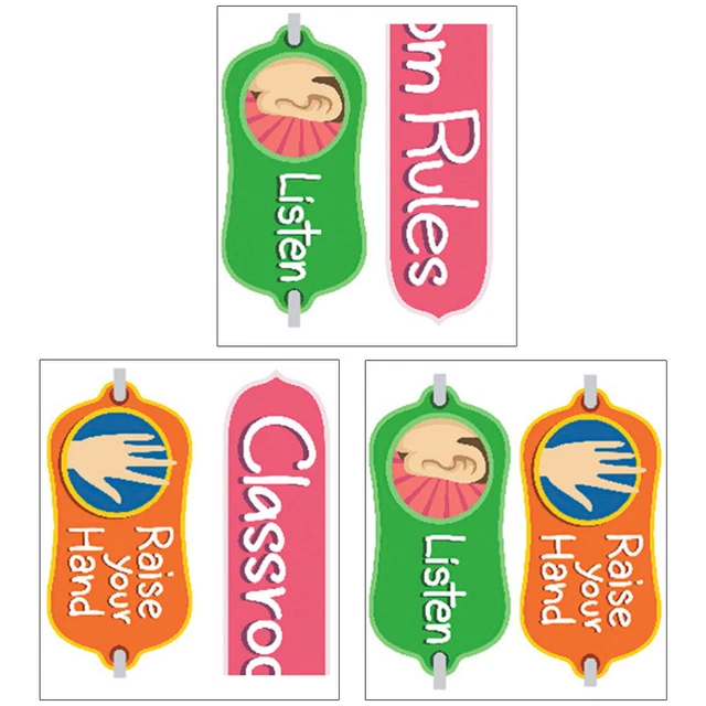 CLASSROOM RULES STICKERS Homeschooling Decoration Toddler Primary £8.87 ...