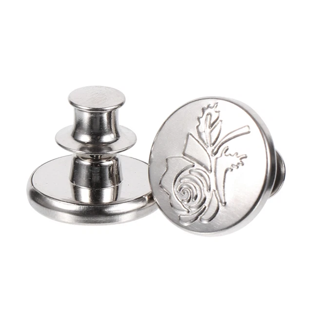 20 PZ BOTTONE in vita lega rivetti per bottoni jeans regolabili in ...