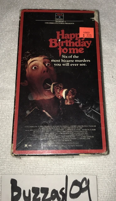 HAPPY BIRTHDAY TO Me Vhs 80'S Slasher Horror 1981 Columbia 1St Video ...