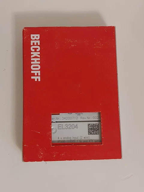 NUOVO MODULO PLC Beckhoff EL3204 terminale EtherCAT 4CH ingresso ...