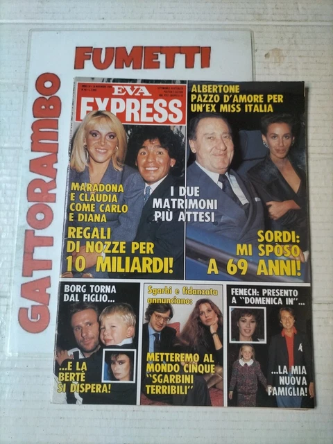 EVA EXPRESS N.46 Maradona-Sordi-Fenech-Oxa-Bouchet-Baudo-Oxa-Lisi 1989 ...