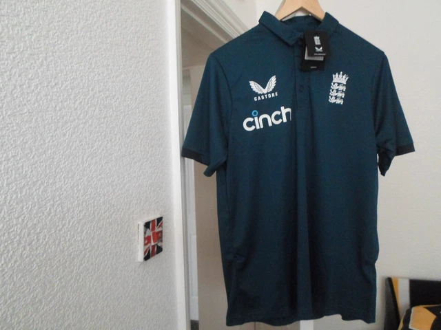 AUTHENTIC MEN'S 23/24 Castore England Cricket Training Polo Shirt New ...