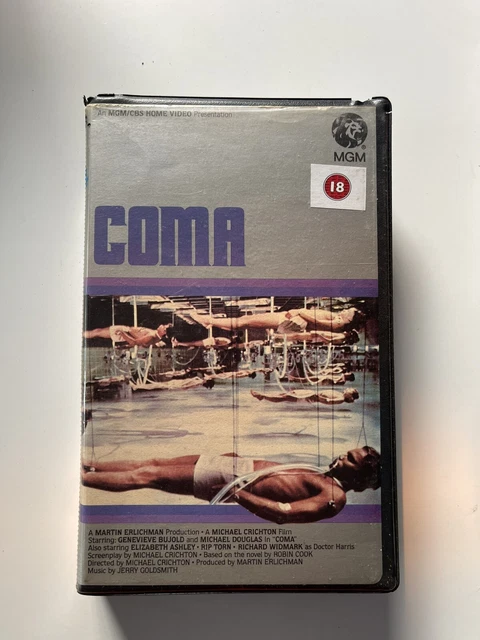 COMA VHS 1978 Big Box MGM UK Release Michael Douglas Video Michael ...