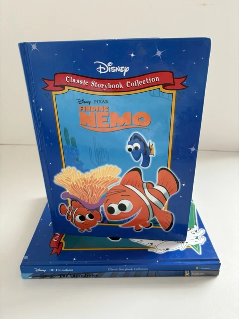 DISNEY CLASSIC STORYBOOK Book Collection x3 - Nemo, 101 Dalmatians ...
